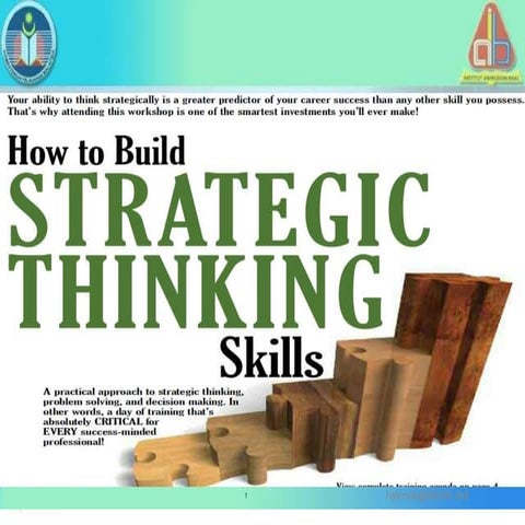 Strategic thinking skills for educational leaders | PPTX