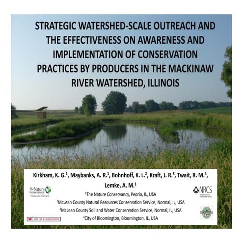Strategic watershed scale outreach | PPT