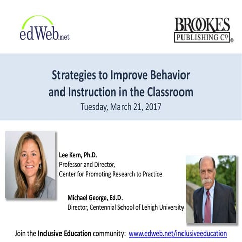 Strategies To Improve Behavior And Instruction In The Classroom Pdf