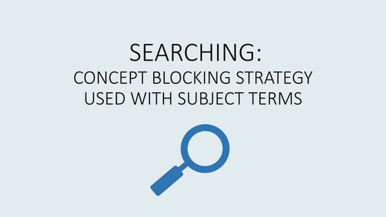 Strategies concept block | PPT