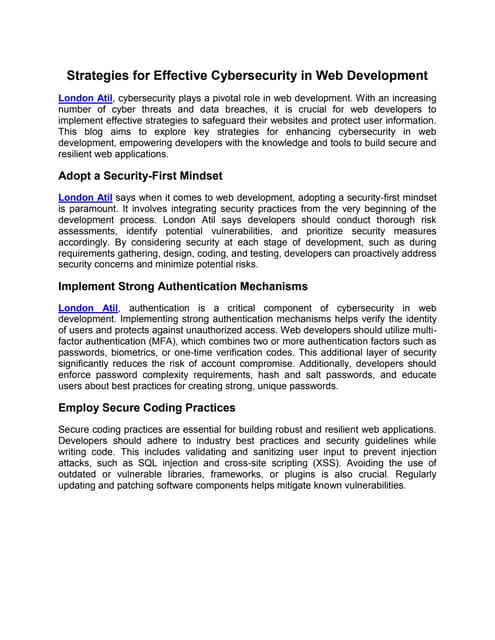 From Code To Security Building Secure Web Applications Pdf