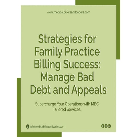 Strategies for Family Practice Billing Success Manage Bad Debt and ...