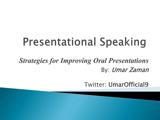 Effective presentation strategies | PPT