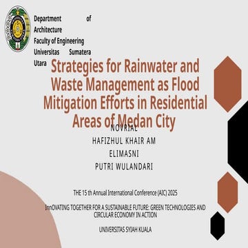 Strategies for Rainwater and Waste Management | PPTX
