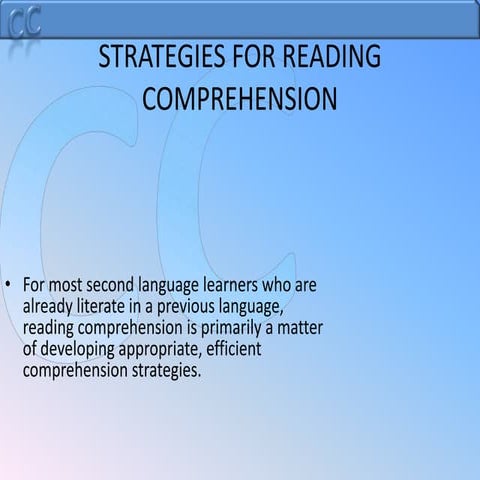 Reading Comprehension Techniques | PDF