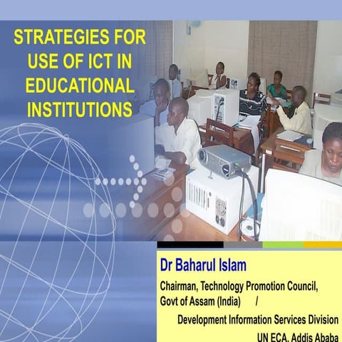 Strategies For Use Of Ict In Edn Ictes 2004 | PPT | Internet | Computing