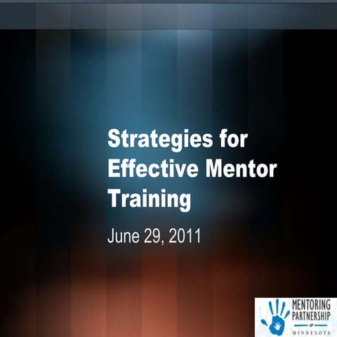 Strategies for Effective Mentor Training | PPTX