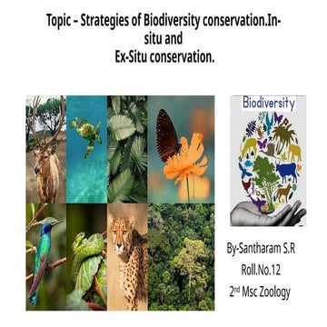 Biodiversity and its conservation | PPTX