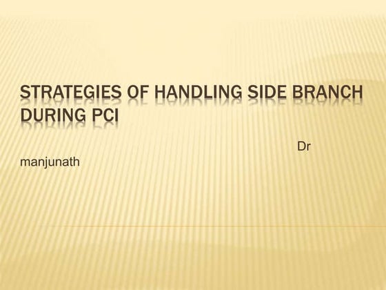 Cardiac case series ramus intermedius | PPTX