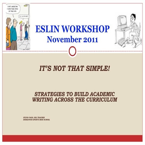 Strategies to build academic writing | PPT