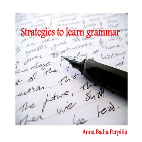 Strategies to learn grammar | PPT