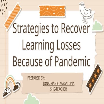 Strategies to recover learning losses.pptx