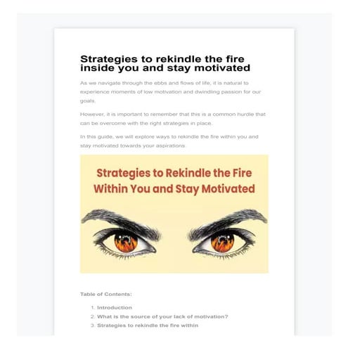 Strategies to rekindle the fire inside you and stay motivated.pdf