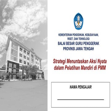 AKSI NYATA BERBAGI PRAKTIK BAIK MELALUI PMM | PDF