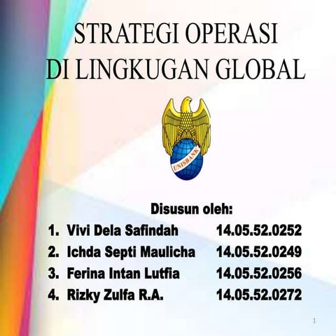 Strategi operasi | PPTX