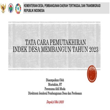 Strategi Pemutakhiran IDM 2023 & Point Point Penambahan Kuisioner.pptx