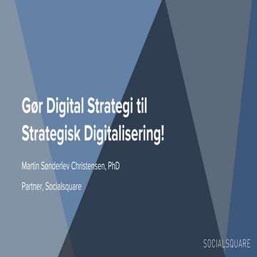 Strategisk digitalisering | PDF