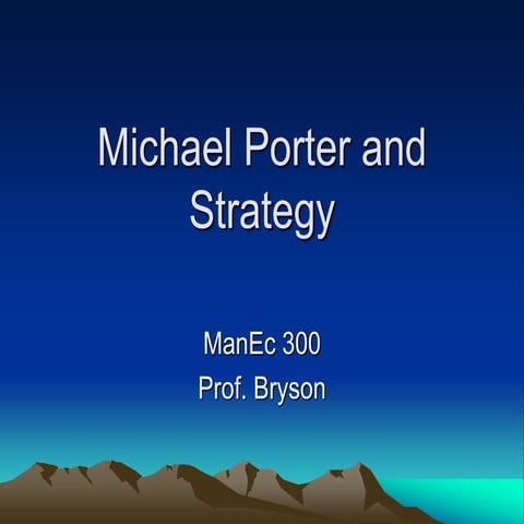 strategiy porter.ppt. Porter strategy 5 f | PPT