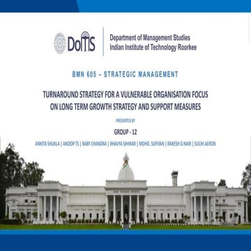 Turnaround Strategy | PDF