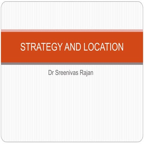 Strategy and location | PPT