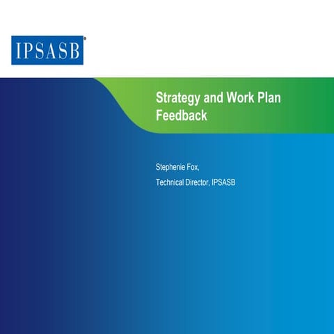 Strategy and Work Plan Feedback | PPTX