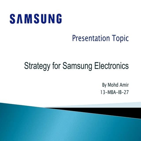 Strategy for samsung | PPTX