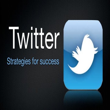 Strategy for twitter for business | PDF