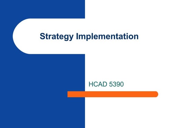 Strategy implementation | PPT
