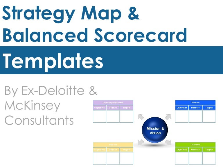 Strategy Map & Balanced Scorecard Templates | By Ex-Deloitte & McKins…
