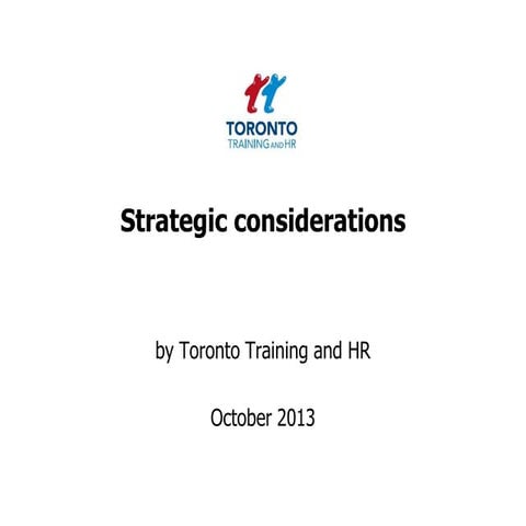 Strategy October 2013 | PPTX