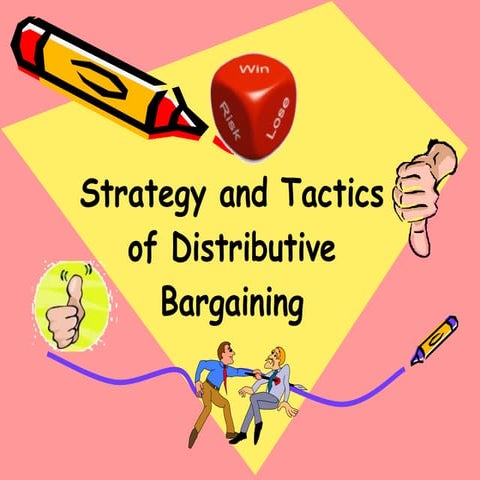Strategy & Tactics of Distributive Bargaining | PPT