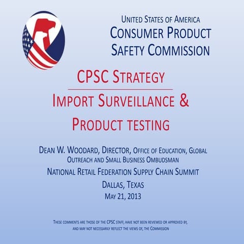 CPSC Strategy,Testing and Certification | PPTX