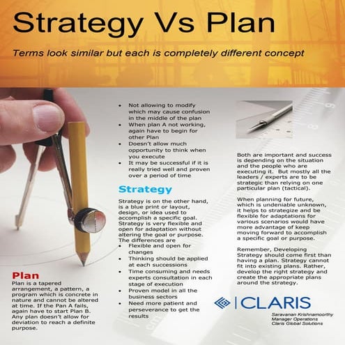 Strategy vs plan | PDF