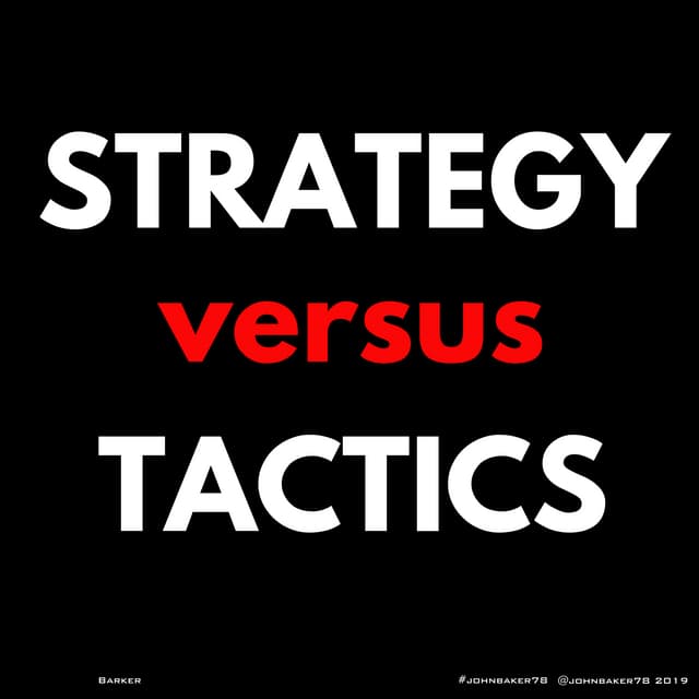 Strategy versus Tactics | PDF