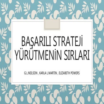 Strateji̇ | PPT