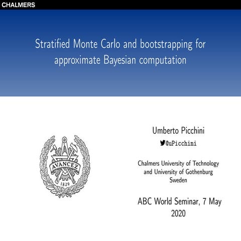 Stratified Monte Carlo And Bootstrapping For Approximate Bayesian Computation Ppt 