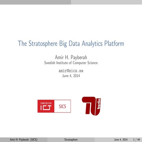 The Stratosphere Big Data Analytics Platform Ppt 0881
