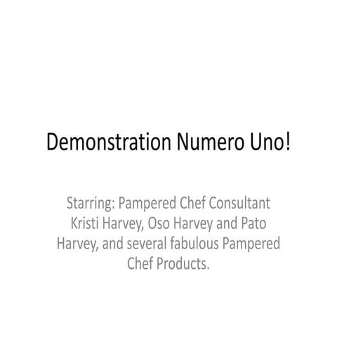 Kristi Harvey, The pampered chef