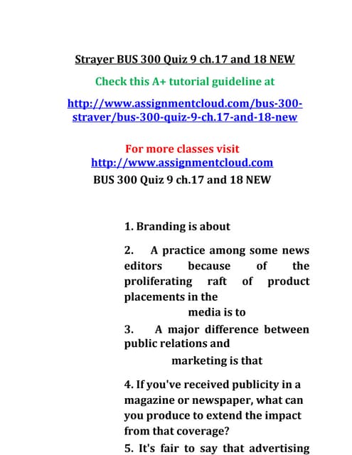 Uop bus-212-all-assignments | PPT | Business and Finance
