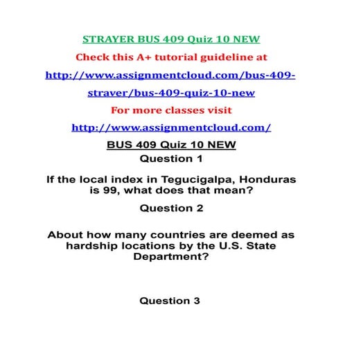Strayer bus-409-quiz-10-new | PDF