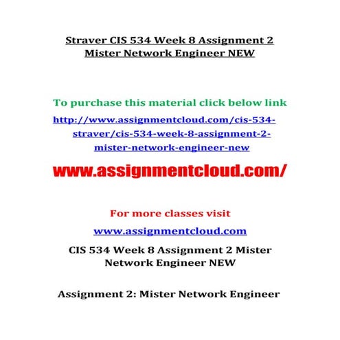 Cis 550-week-3-case-study-2 | PPT