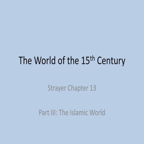 The World of the 15th Century Part 3 | PPTX