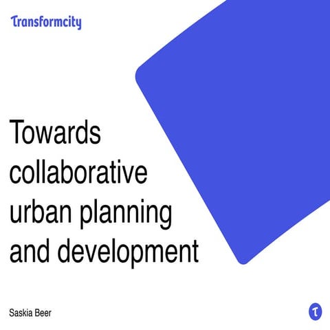 Towards collaborative urban planning and development- Smart Cities Summit 2018 - Algiers | PDF