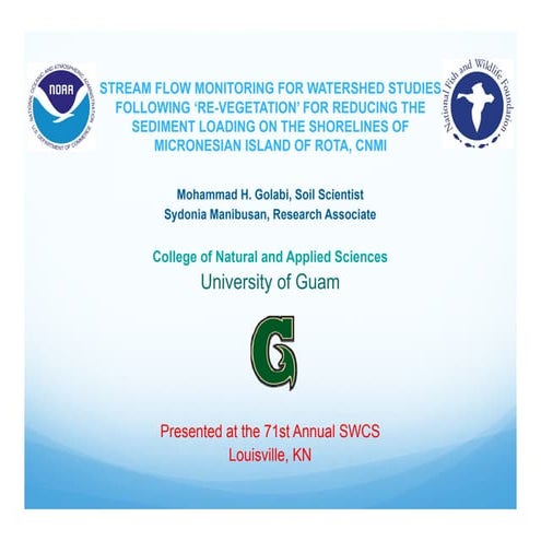 Stream flow monitoring golabi | PPT