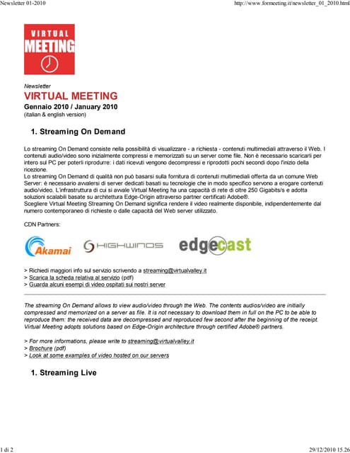 Vm live streaming | PDF