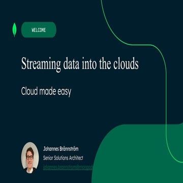 Streaming data into the clouds | PPT