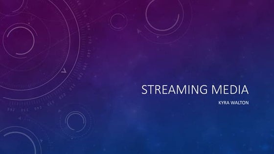 Streaming platforms | PPTX | Home Entertainment Systems | Consumer ...