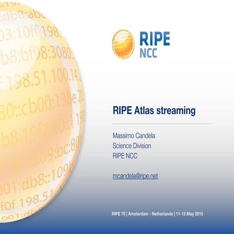 RIPE Atlas streaming | PDF