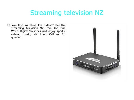 Box live tv streaming | PPT