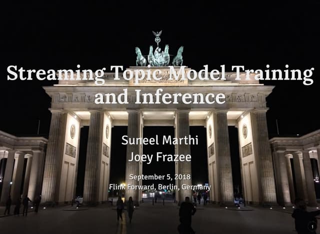 Streaming topic model training and inference | PPT Streaming topic model training and inference | PPT